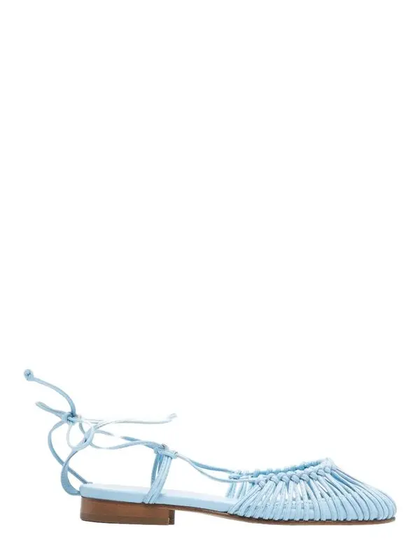 Hereu Mantera Leather Ballets - Sky Blue