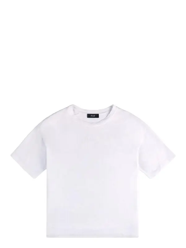 FAY Cotton T-shirt - White