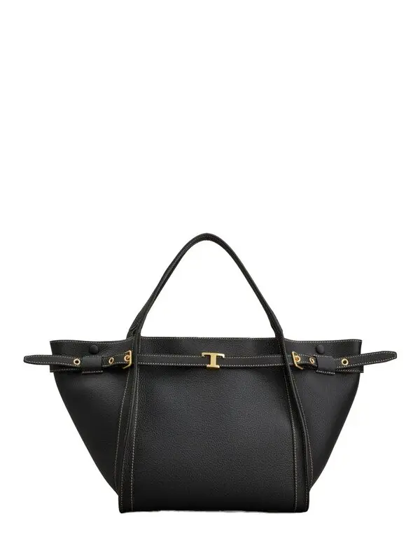 TOD'S Small Leather Tote Bag - Black