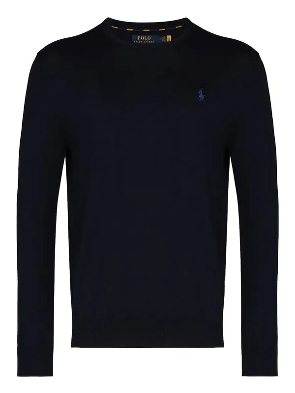 Polo Ralph Lauren Cotton Crew Neck Sweater - Blue