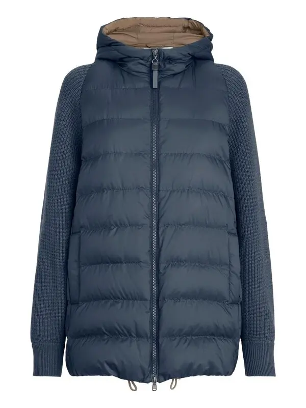 Brunello Cucinelli Nylon Short Down Jacket - Blue