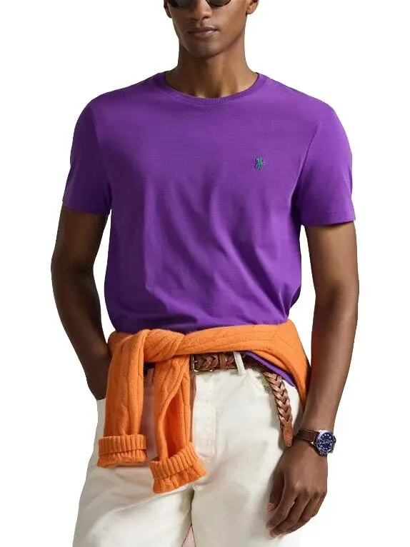 Polo Ralph Lauren Classic Fit Jersey Crewneck T-shirt - Cabana Purple/c5223