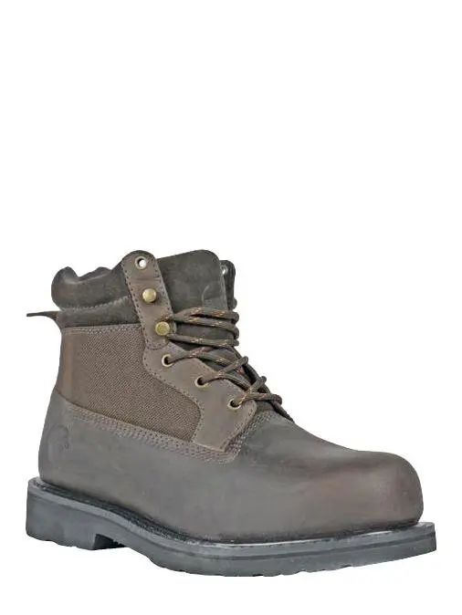 HOSS BOOT COMPANY Hoss Scout Steel Toe Work Boot - Brown
