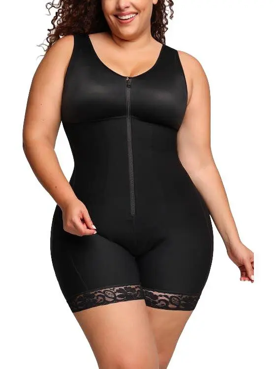 SHAPELLX Full Coverage Sculpting Bodysuit - Jet Black