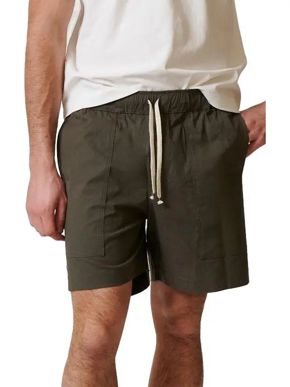 LEISURE LAB Cotton Ripstop Utility Shorts - Everglades