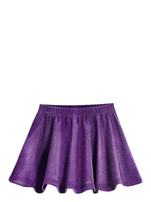 CITY THREADS Novelty Circle Skirt - Purple Sparkly Shimmer