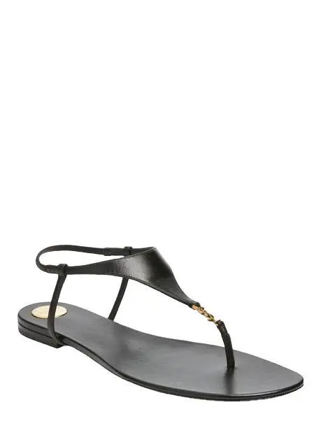 Saint Laurent Cassandra Sandal - Noir