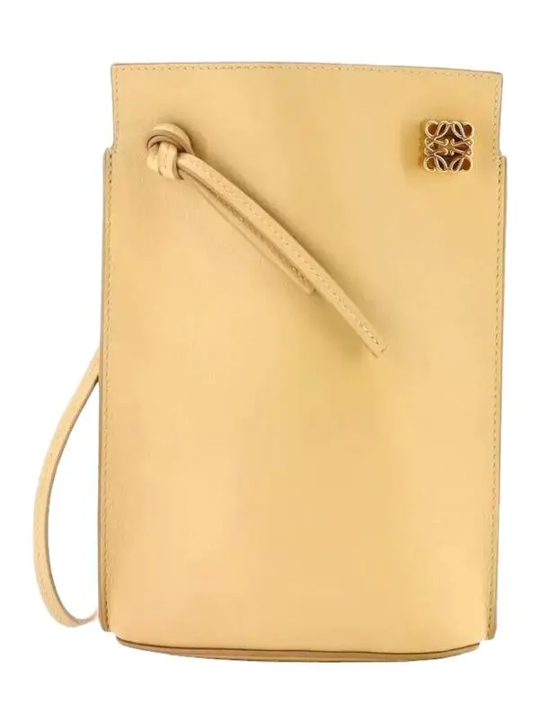 Loewe Dice Pocket Leather Crossbody Bag - Neutrals