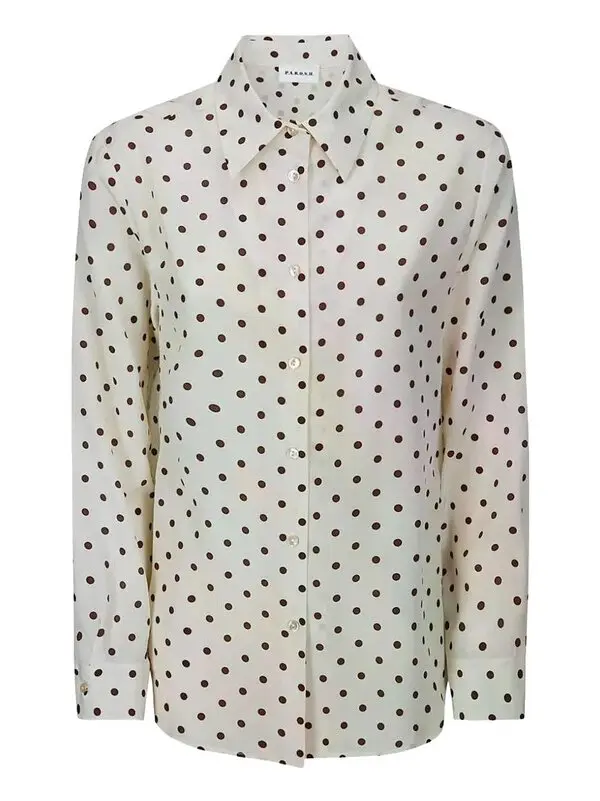 P.a.r.o.s.h Billo Polka-dot Shirt - Neutrals