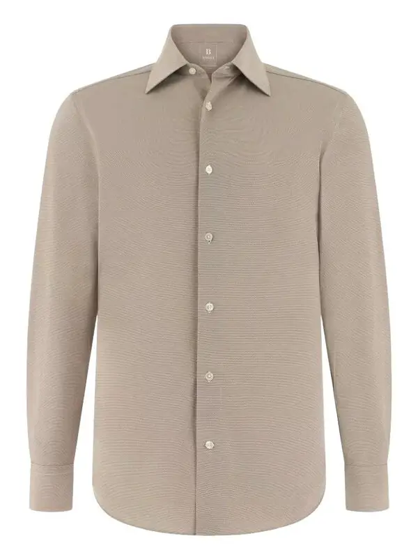 Boggi Milano Jersey Shirt - Neutrals