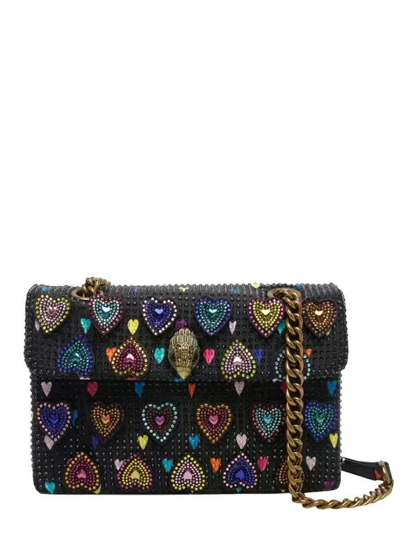 Kurt Geiger Kensington Heart Shoulder Bag - Black
