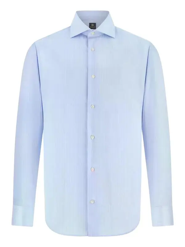 Boggi Milano Striped Windsor-collar Shirt - Blue