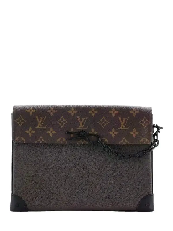 LOUIS VUITTON Pochette Voyage Steamer Clutch - Brown