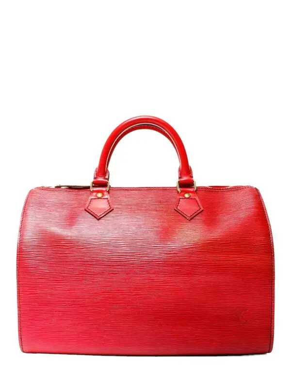 LOUIS VUITTON 1990 Speedy 30 Tote - Red