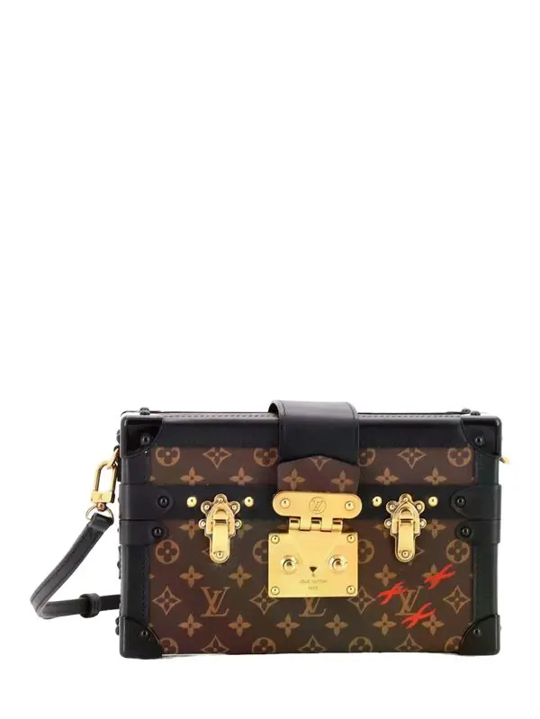 LOUIS VUITTON Petite Malle Monogram Canvas - Black