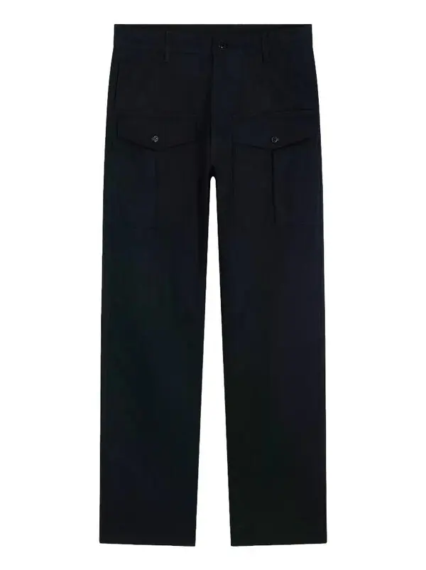 FURSAC Cotton Straight-leg Trousers - Blue