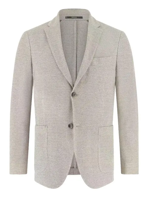 Boggi Milano Textured Patch-pocket Blazer - Neutrals