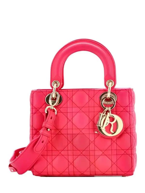 Dior Abcdior Lady Bag Cannage Quilt Lambskin - Pink