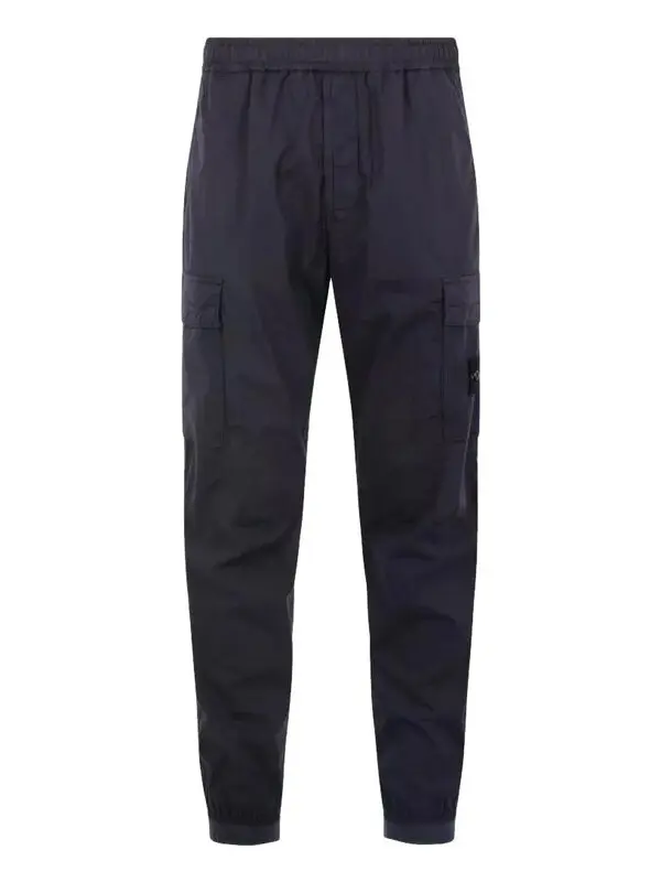 Stone Island Elastic-waist Cargo Pants - Blue