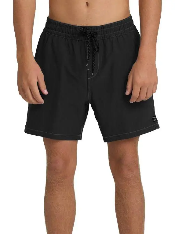BILLABONG Lineup Solid Lb Board Shorts - Black