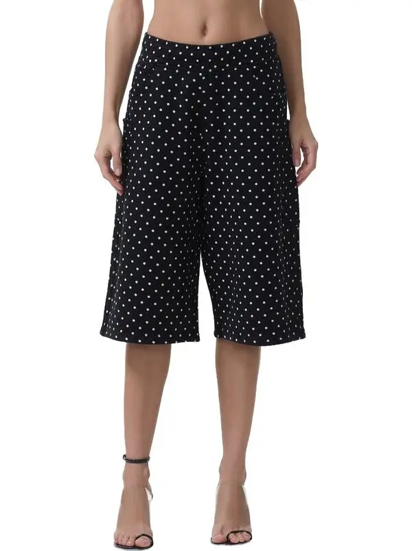 AFRM Conrad Polka Dot Bermuda Shorts - Noir Micro Dot