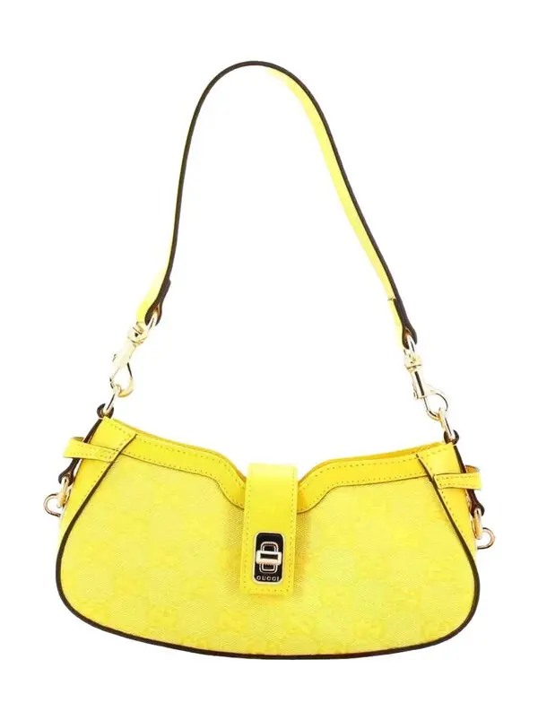 Gucci Gg Canvas Mini Shoulder Bag - Yellow