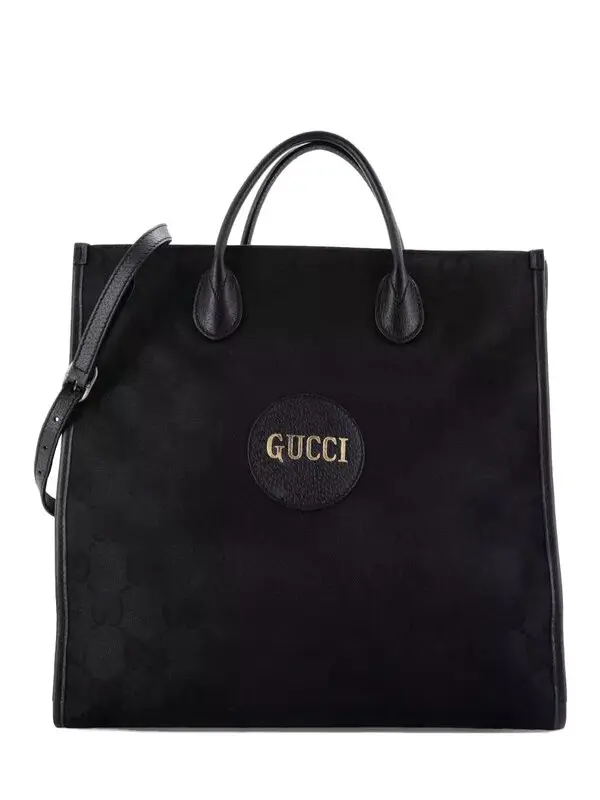 Gucci Off The Grid Gg Econyl Long Tote Bag - Black