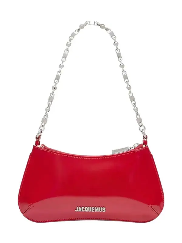 Jacquemus Mini Bisou Chain-strap Shoulder Bag - Red