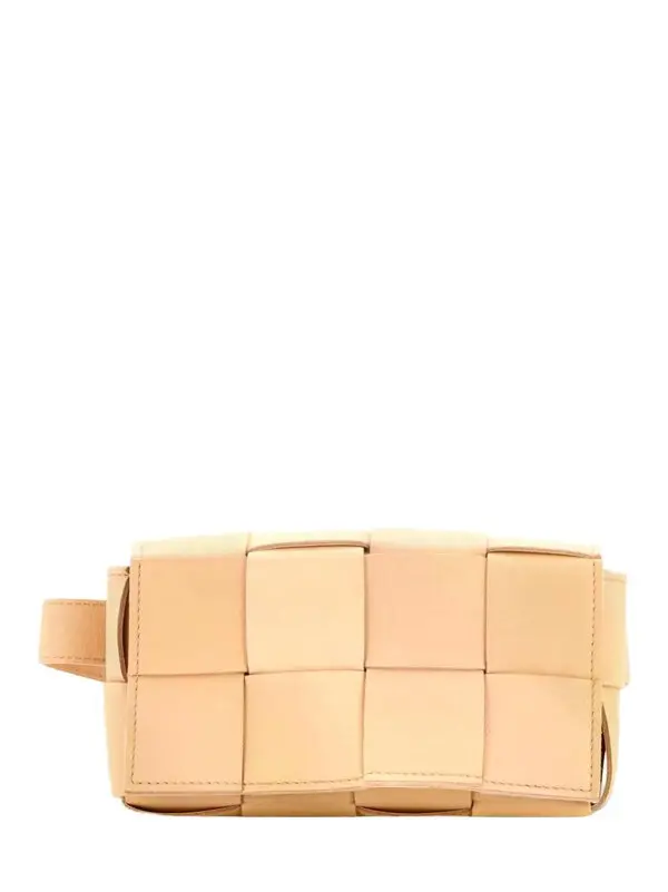 Bottega Veneta Cassette Maxi Intrecciato Leather Belt Bag - Neutrals