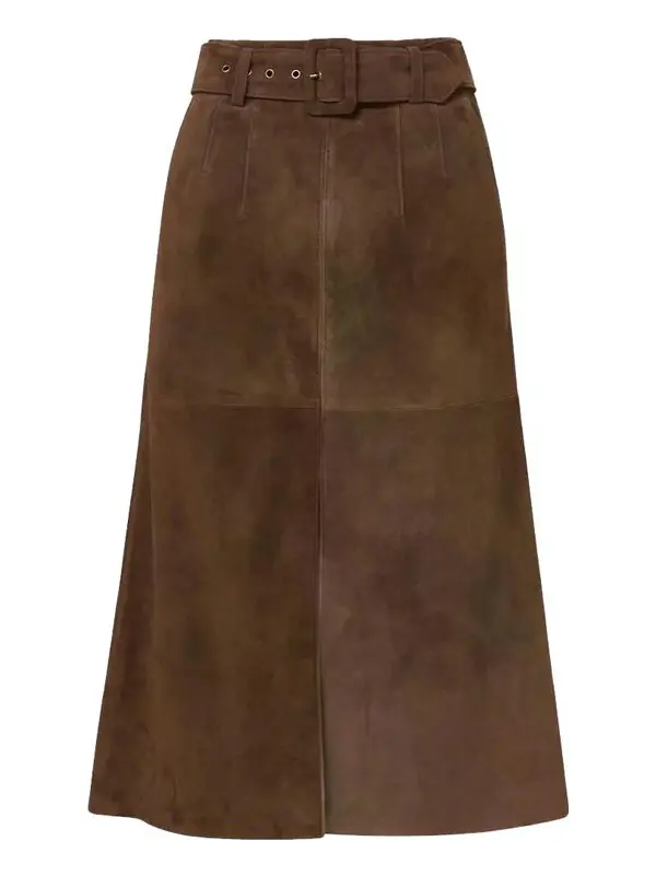 Veronica Beard Alexie Panelled A-line Skirt - Brown