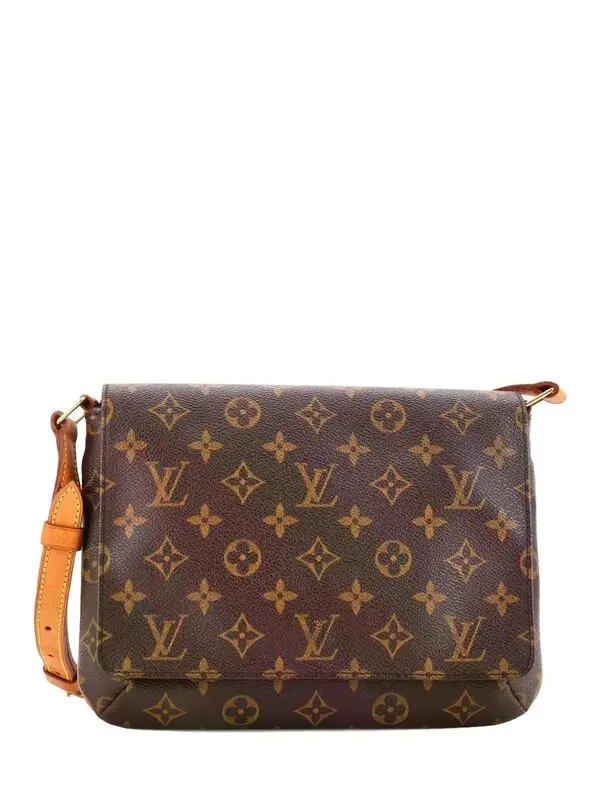 LOUIS VUITTON Musette Tango Handbag Monogram Canvas - Brown