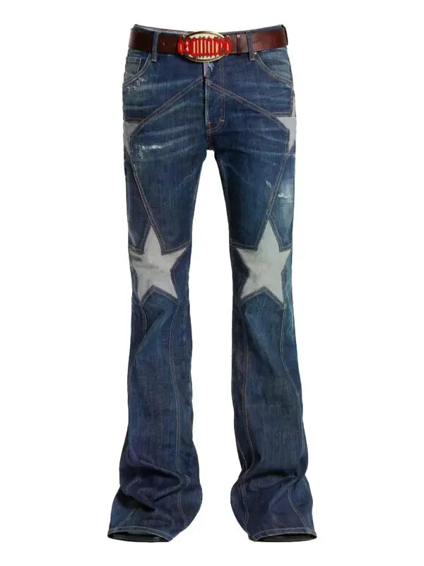 Dsquared2 Star-detail Denim Jeans - Blue
