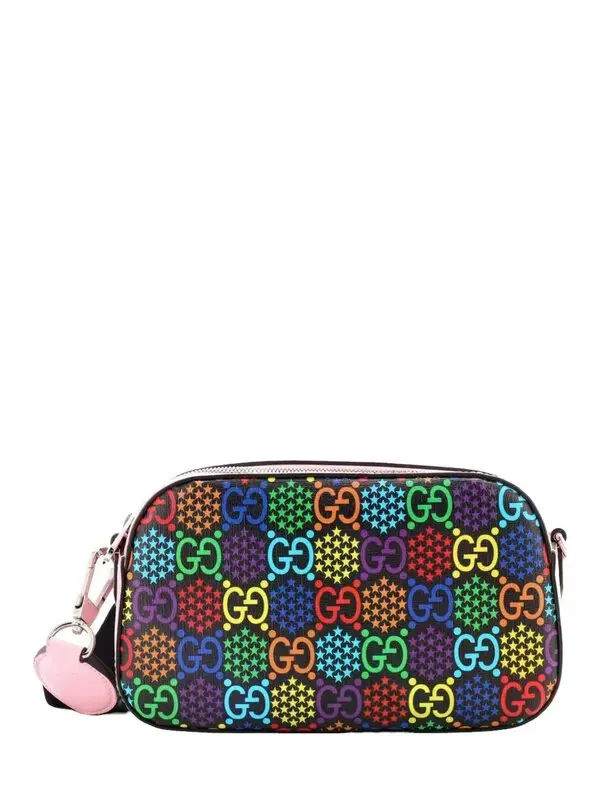 Gucci Psychedelic Print Gg Coated Canvas Crossbody Camera Bag - Multicolour