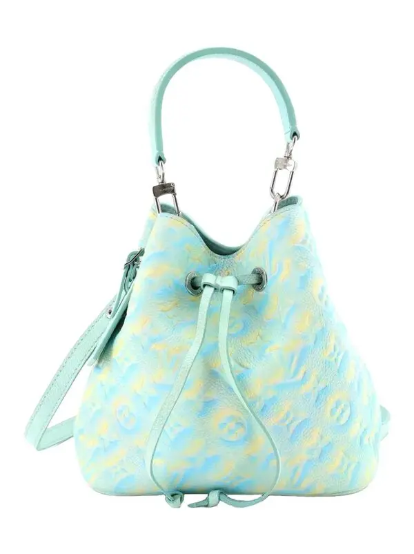 LOUIS VUITTON Neonoe Handbag Stardust Monogram Empreinte Leather Bb Bucket Bag - Blue
