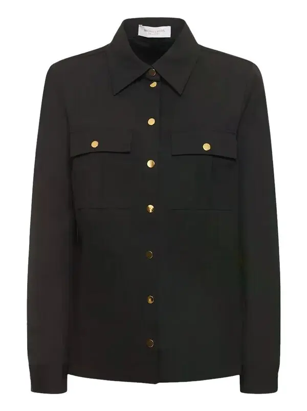 Michael Kors Flap-pocket Button-up Shirt - Black