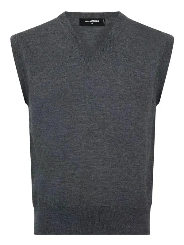 Dsquared2 V-neck Sweater - Grey