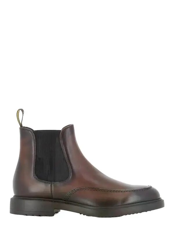DOUCAL'S Leather Chelsea Boots - Brown