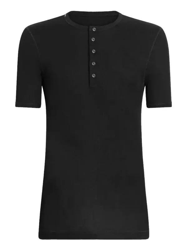 Dolce & Gabbana Buttoned T-shirt - Black