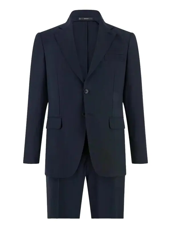Boggi Milano Flap-pocket Suit - Blue