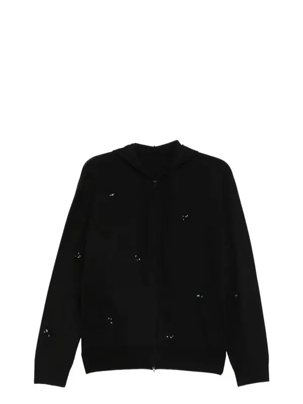 JNBY Wool Zip-up Hoodie - Black