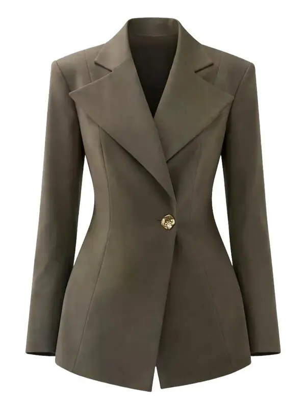 REJINA PYO Leila Asymmetric Blazer - Grey