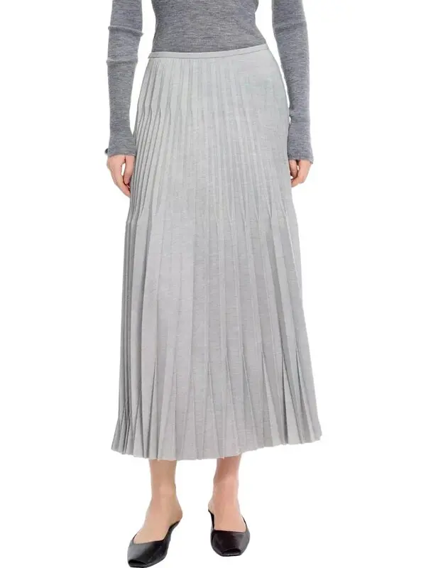 JNBY Pleated Midi Skirt - Grey