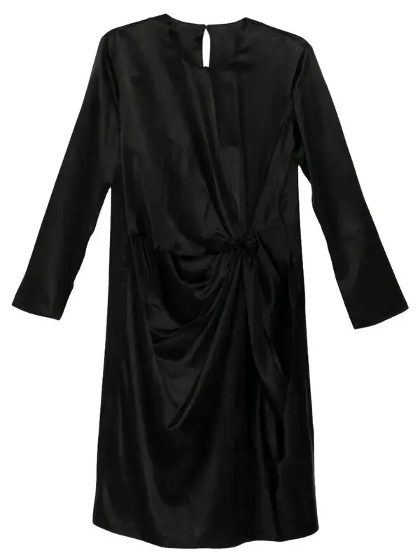 JNBY Silk Long Sleeve Dress - Black