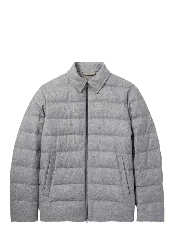 Herno Zipped Puffer Jacket - Grey
