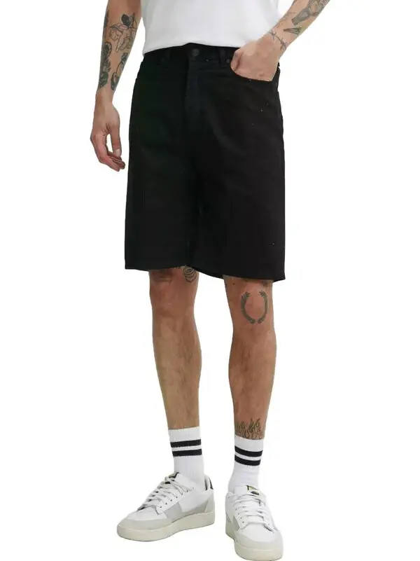 Hugo Logo-patch Regular Fit Shorts - Black