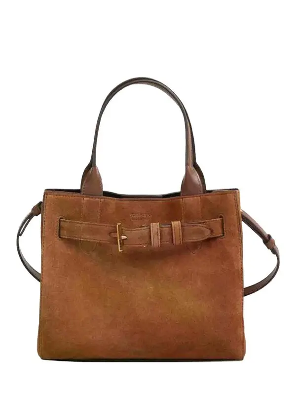 TOM FORD Audrey Buckle Detail Tote - Brown