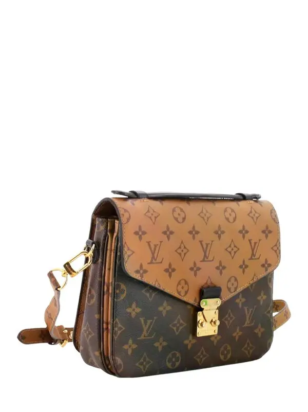 LOUIS VUITTON Pochette Metis Reverse Monogram Canvas Crossbody Bag - Brown