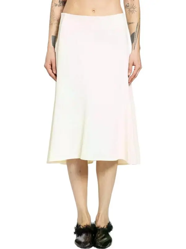 JIL SANDER A-line Midi Skirt - Neutrals