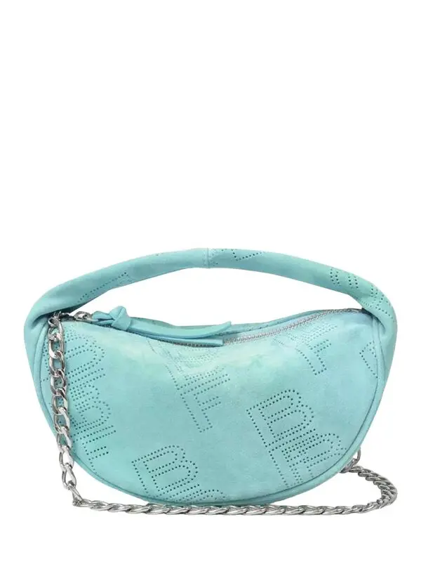 By Far Cush Perforated Chain Baby Bag - Blue