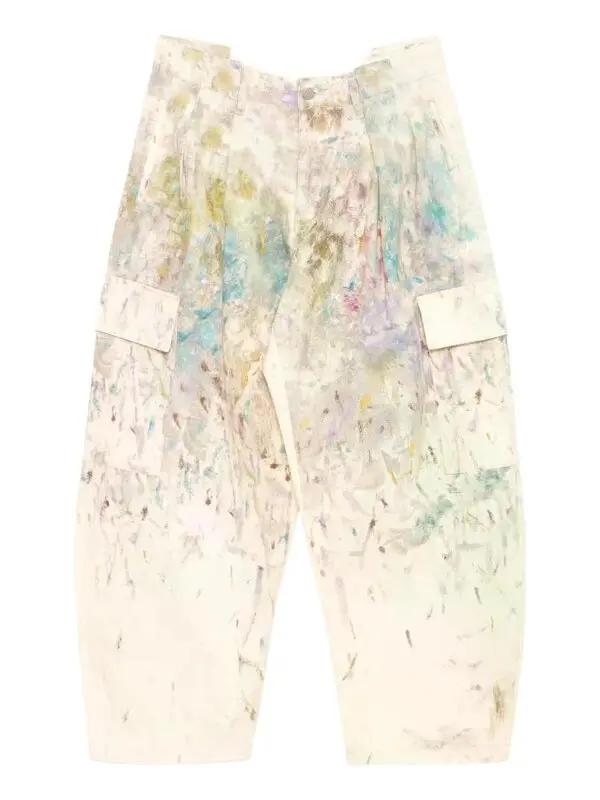 CROQUIS Cotton Printed Trousers - Neutrals